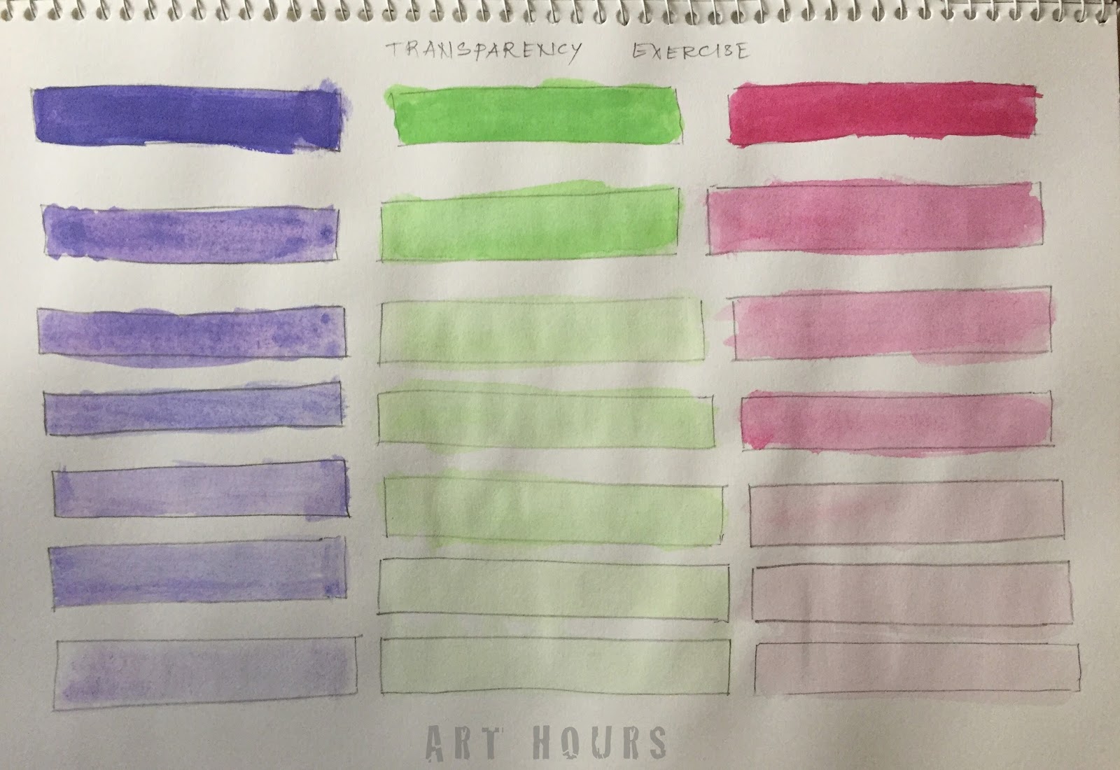 ArchGuide: Learning Watercolors - Transparency Exercise