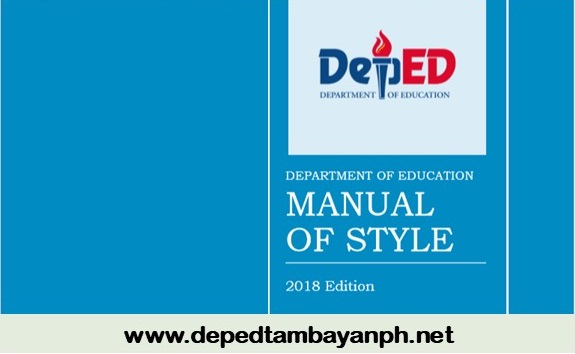 The New DepEd Manual of Style - Deped Tambayan