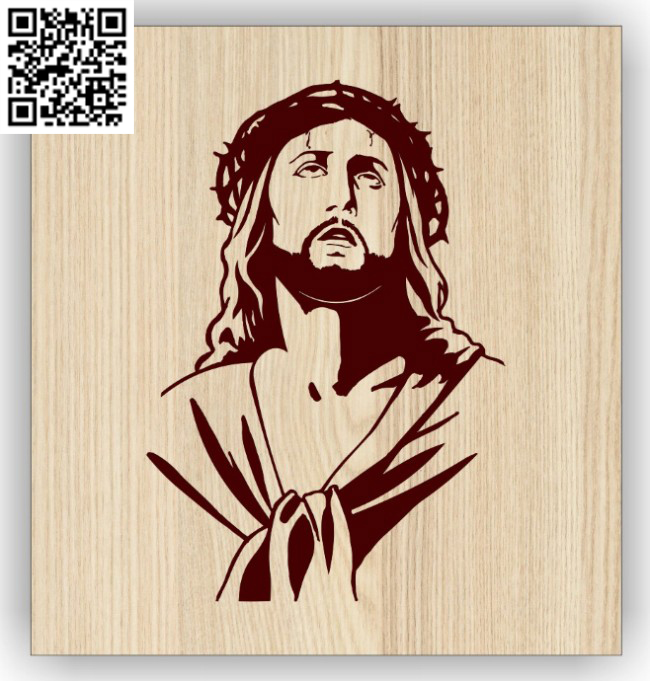 Jesus E0014845 file cdr and dxf free vector download for laser ...