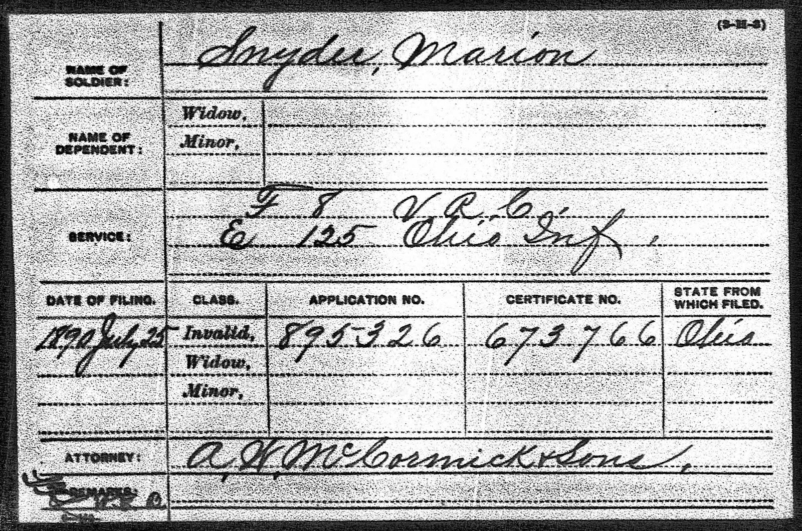 Finding and Binding: Military Records: CMSR and pension indexes