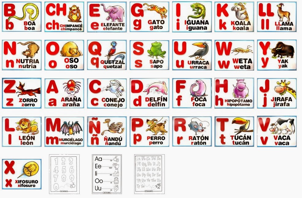 La nueva educación: TARJETAS DE ABECEDARIO (EN JPG)