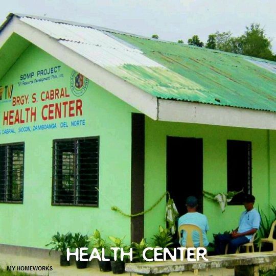 My Homeworks: BUMUBUO NG KOMUNIDAD-HEALTH CENTER