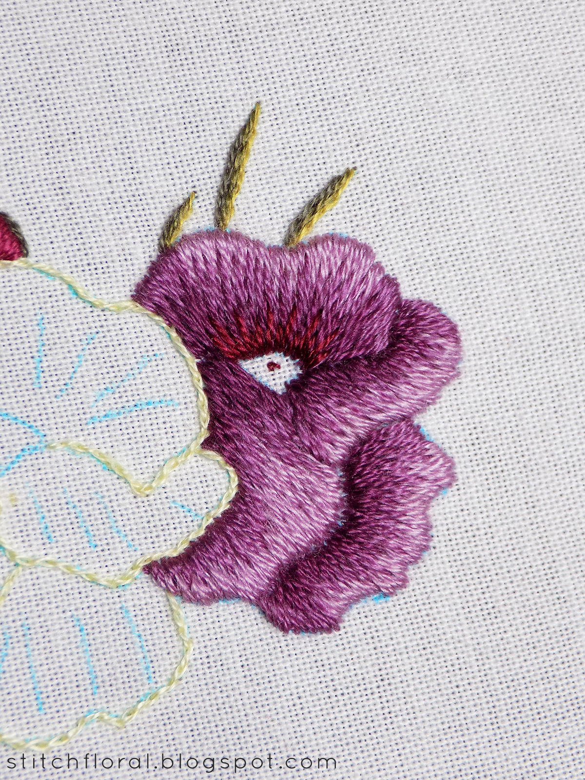 Needle Painting stitch along: part 3 - Stitch Floral