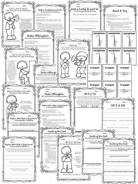 Kodaly Inspired Classroom: Jazz Books for Kids