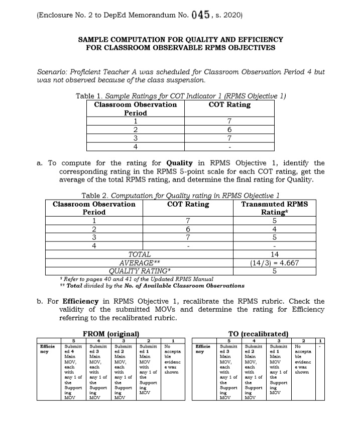 Updated RPMS Guidelines for SY 2019-2020 Year-end Activities in light ...
