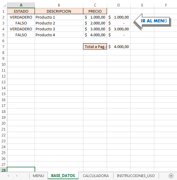 Excel: Cursos y Plantillas Contables: Calculadora