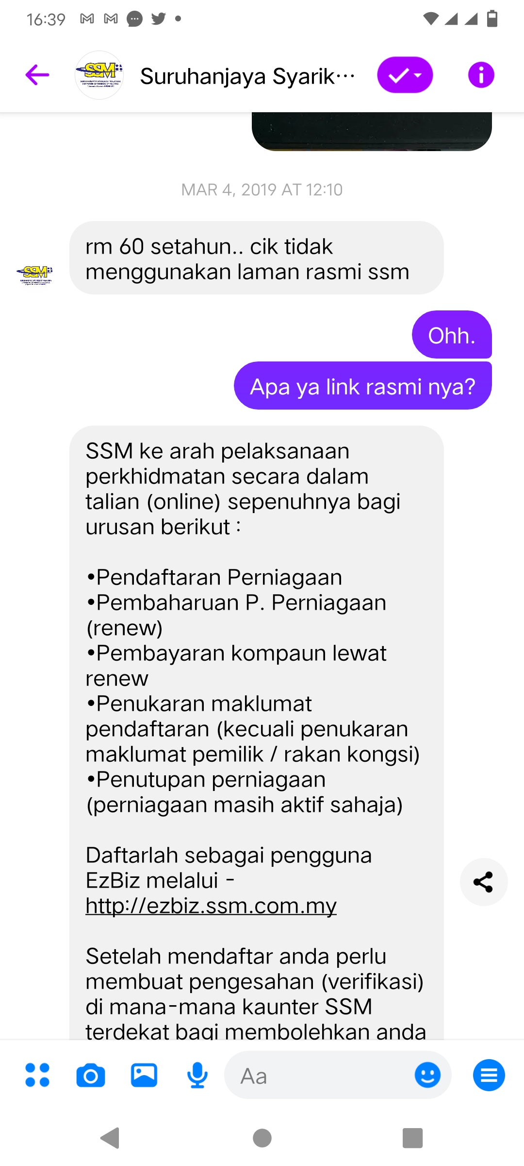 Laman Rasmi Untuk Renew SSM Secara Online