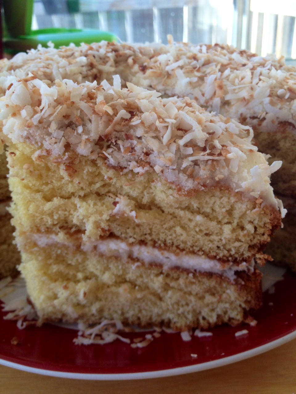 MorningNooNight: Coconut Cake with Coconut Buttercream