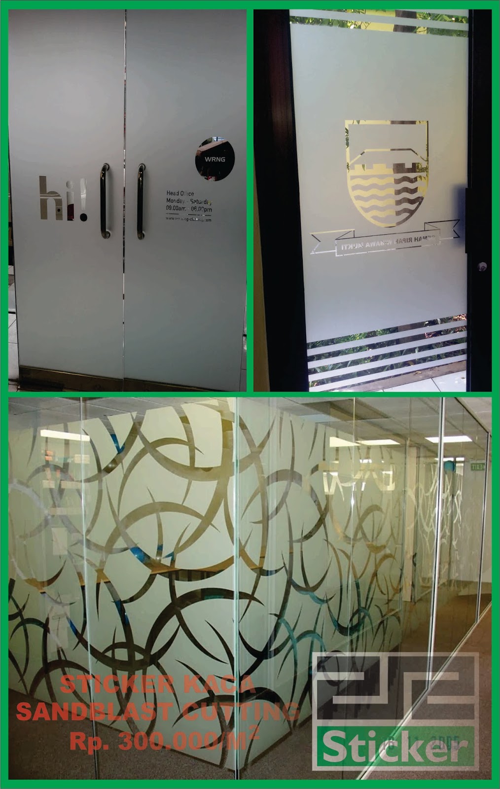 Sticker Sandblast - 212 Sticker - Cutting Stiker Bandung