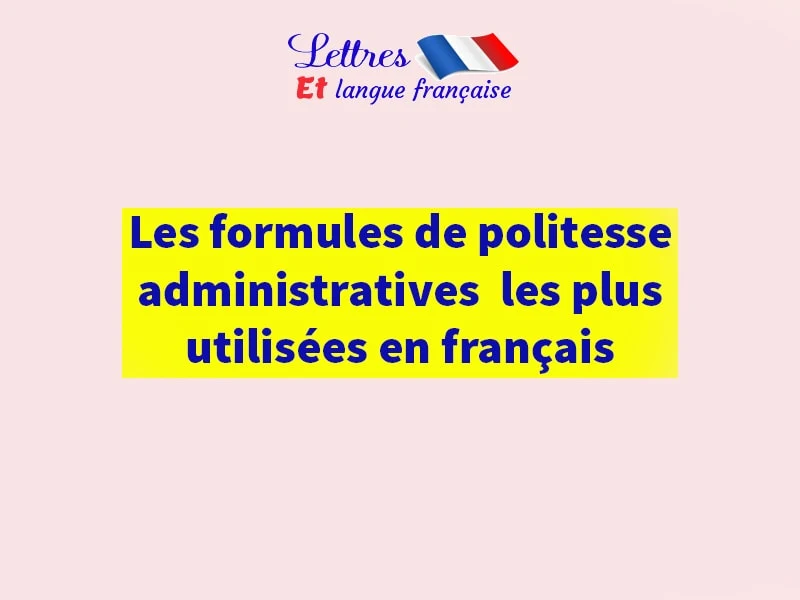 Formule de politesse mail - Lettres et langue française