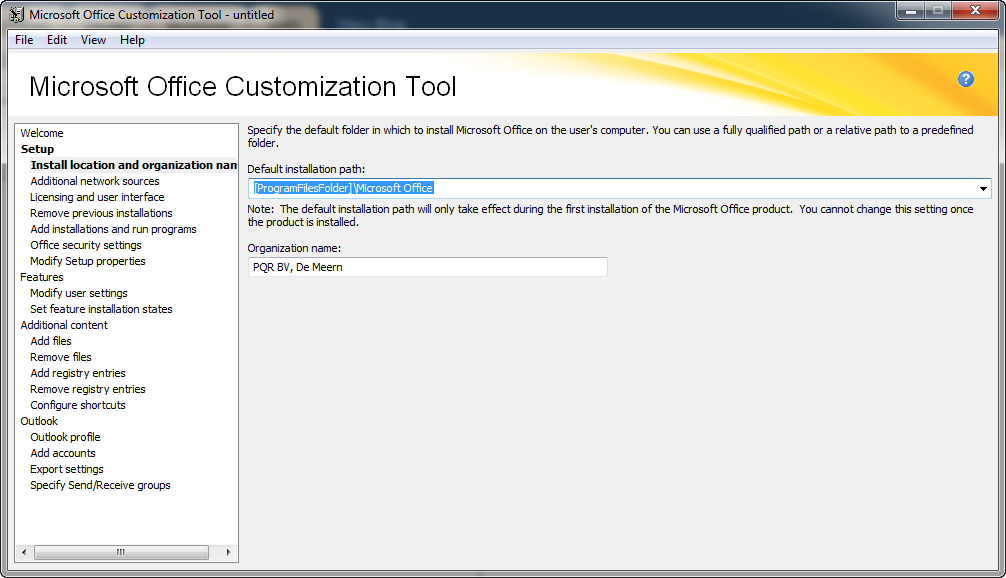 Henk's blog: Deploy Office 2010 with the Office Customization Tool (OCT)