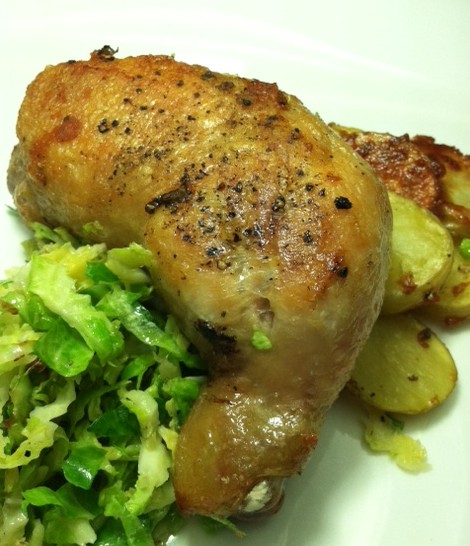 Greg's World on a Plate: Sausage Stuffed Chicken Leg