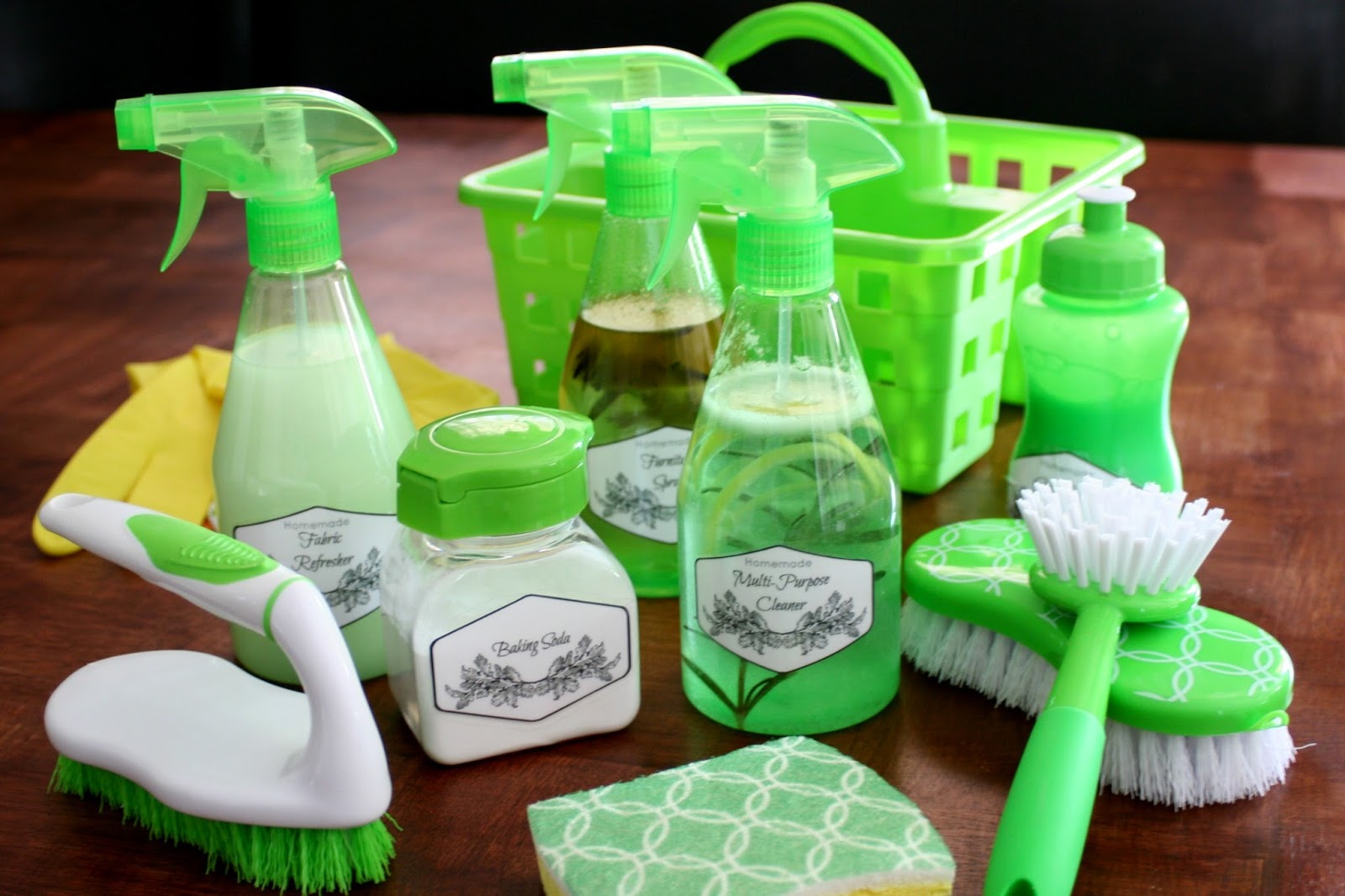 DIY Cleaning Kit with Homemade Cleaners | Jordan's Easy Entertaining