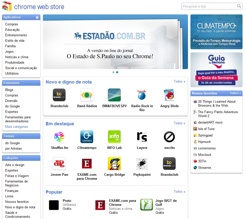 Chrome Web Store chega ao Brasil ~ TechMoress