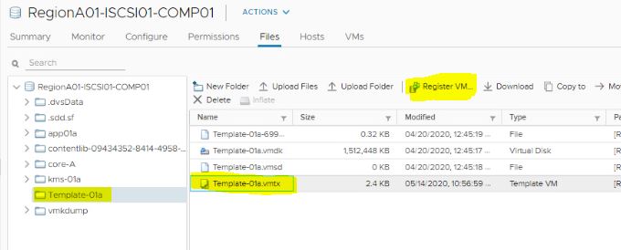 VMware | vSphere 7 | Templates | Migrating template to another host