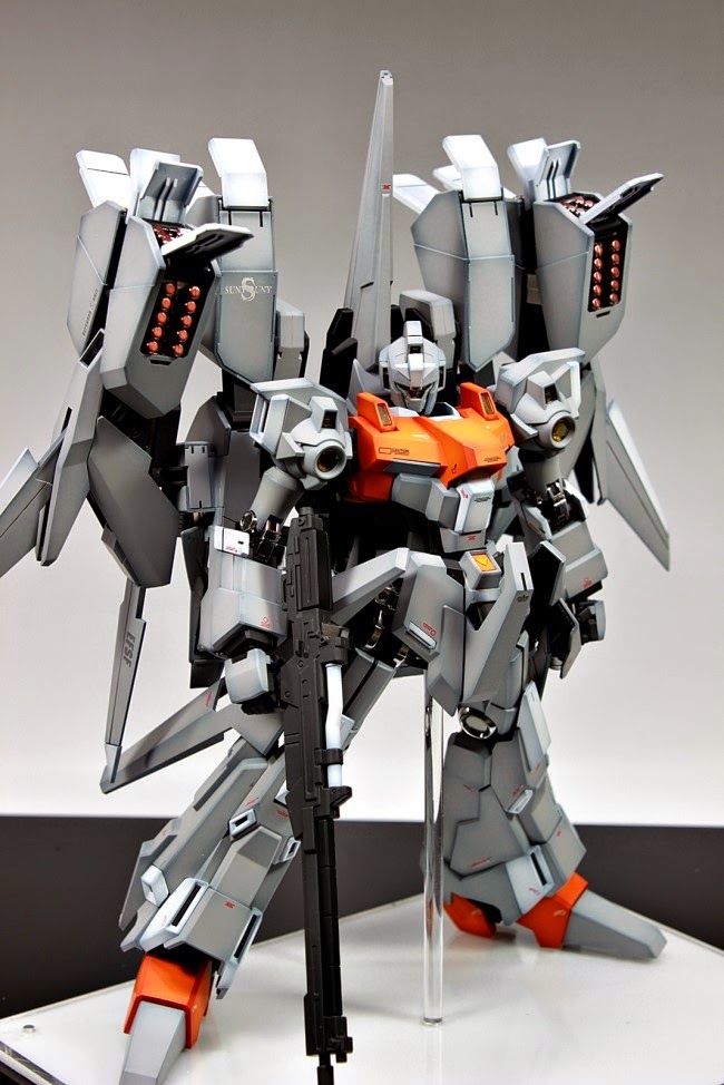 MG 1/100 ReZEL Type C Defenser a + b unit General Revil Painted Build