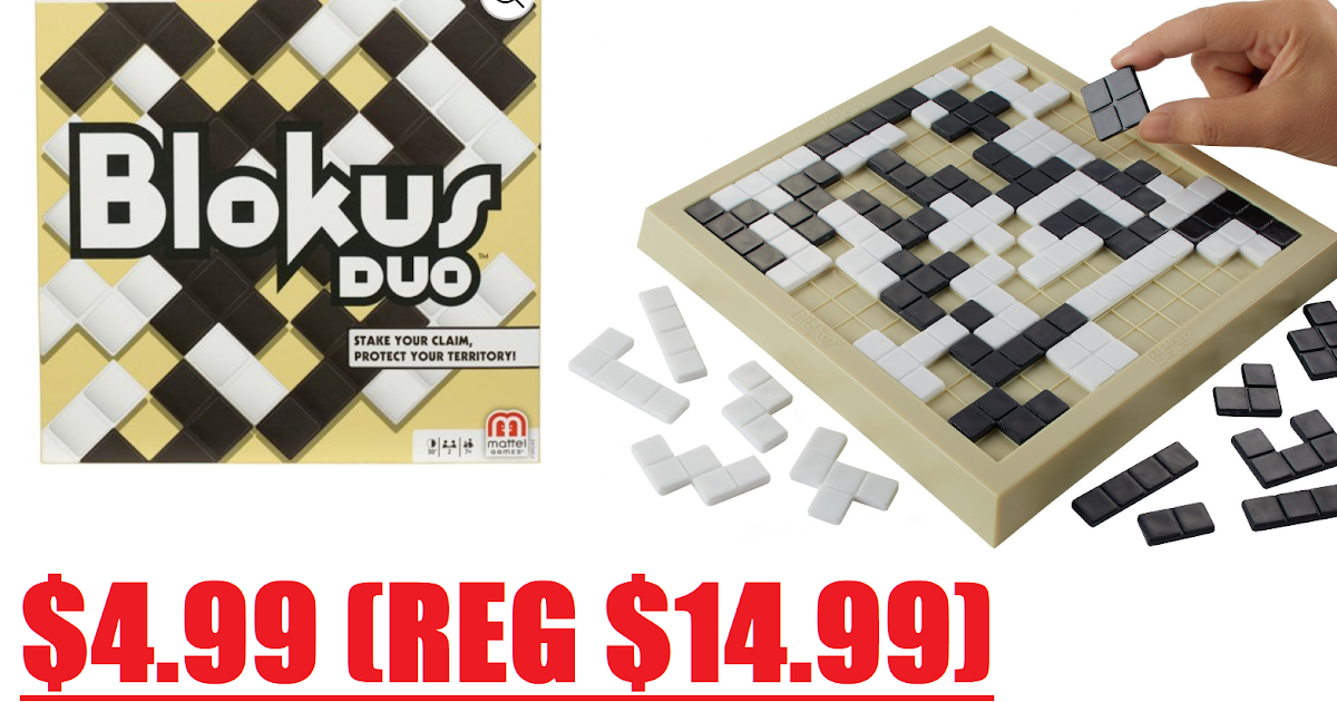 Mattel Blokus Duo Two Player Strategy Game $4.99 (Reg $14.99) + Free ...