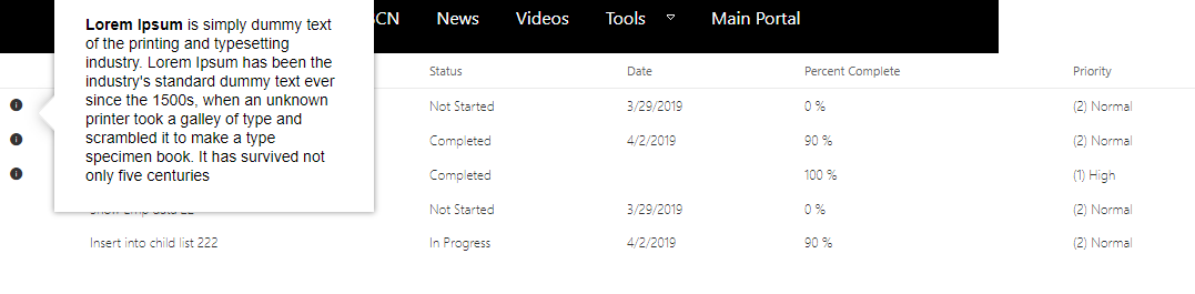 List view render using JSLink with Fabric UI | SharePoint Waves