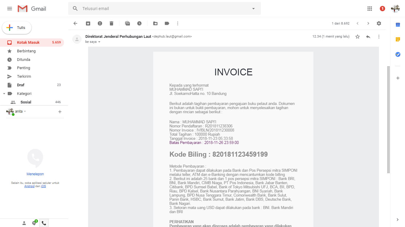 PELAYANAN BUKU PELAUT ONLINE