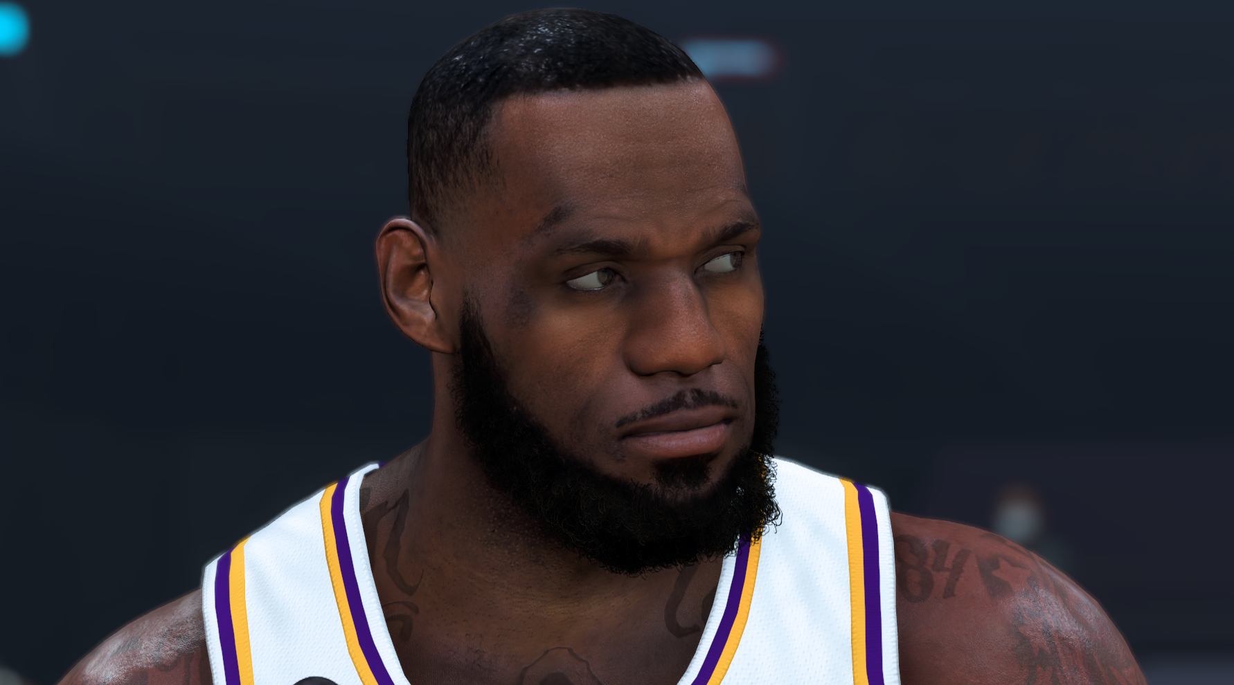 Lebron James Cyberface, Hair and Body Model By FIRE2K [FOR 2K21]