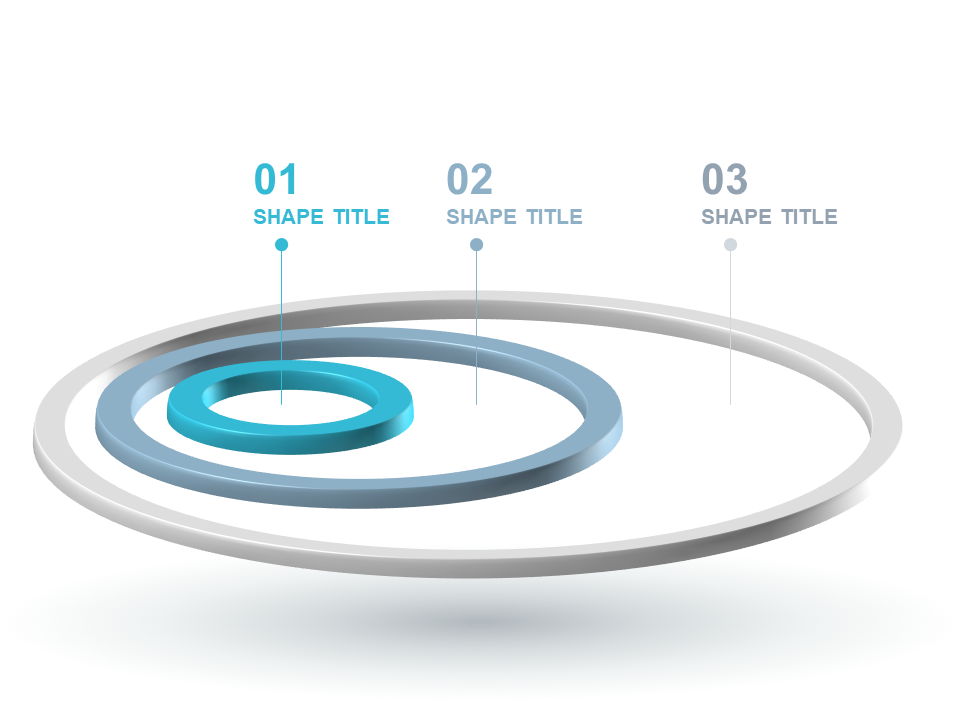 3D Circle Rings PowerPoint Templates - PowerPoint Free