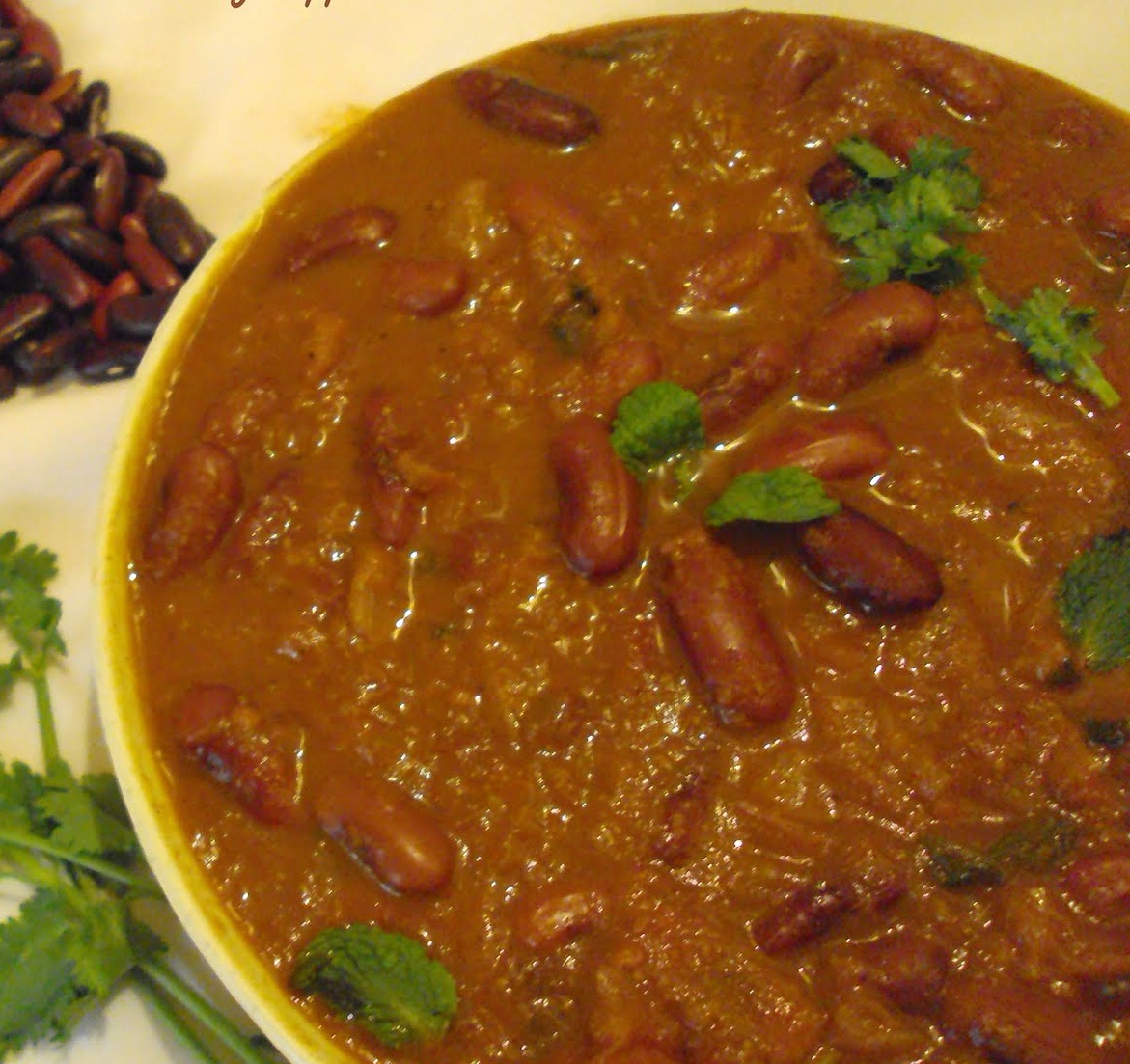homemade food: Spicy Rajma curry
