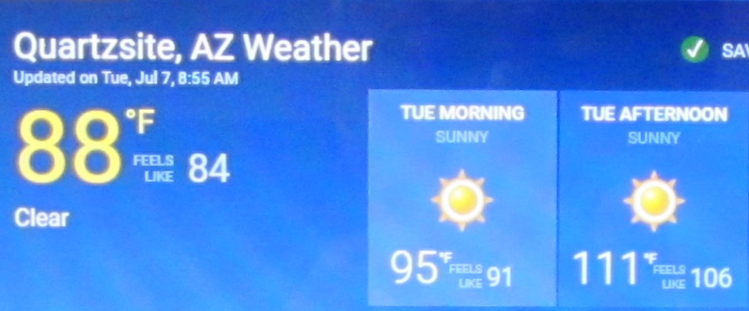 It's about time.: Feeling like Quartzsite, A Visit From Mary and ...