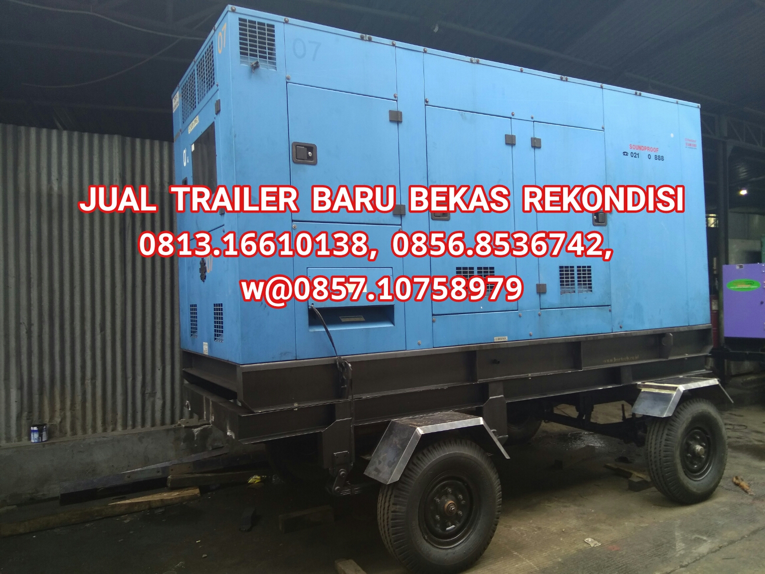 tangkisolarmurah.blogspot.com: JUAL TRAILER GENSET TRAILER MESIN POMPA 2 RODA, 4 RODA STATIS ...