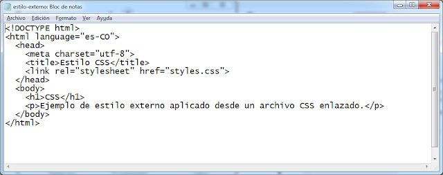 HTML: estilos
