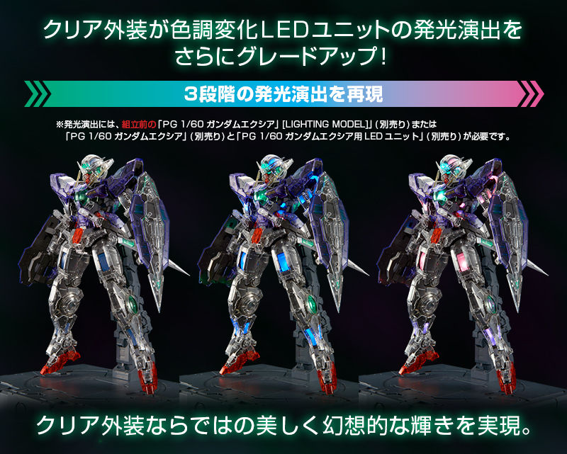 P-Bandai: PG 1/60 Gundam Exia [Clear Parts] - Release Info