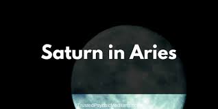 SHIV ASTROLOGY: Saturn in Aries