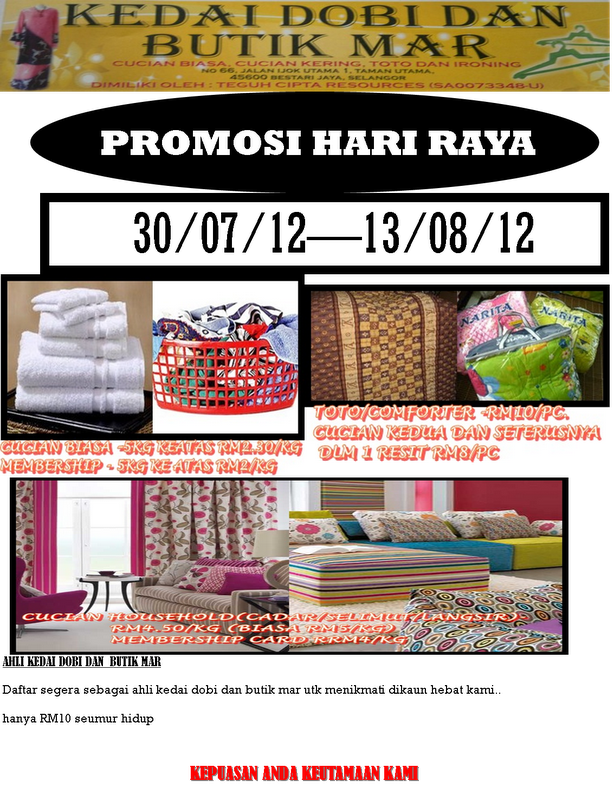 MARSHAENA COLLECTION: PROMOSI HARI RAYA-DOBI MAR