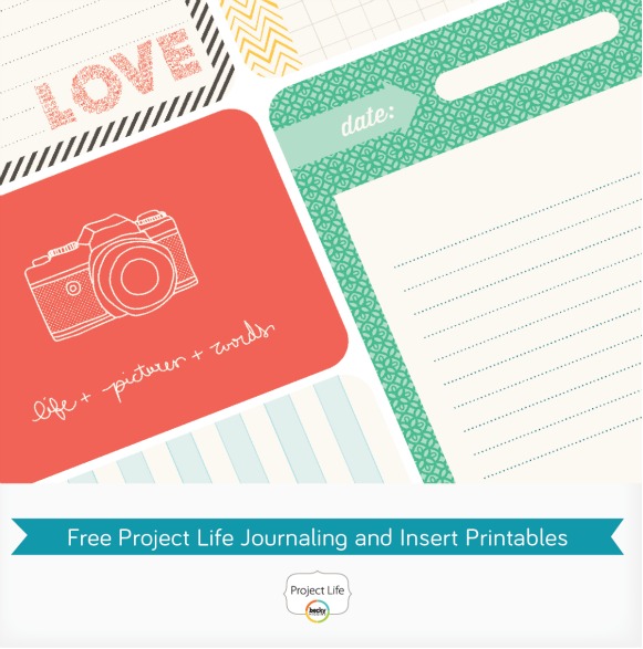 Katie's Nesting Spot: Free Project Life Printables from American Crafts