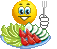 10+ Very Hungry Smileys/Emoticons with Food - Animated | Smiley Symbol