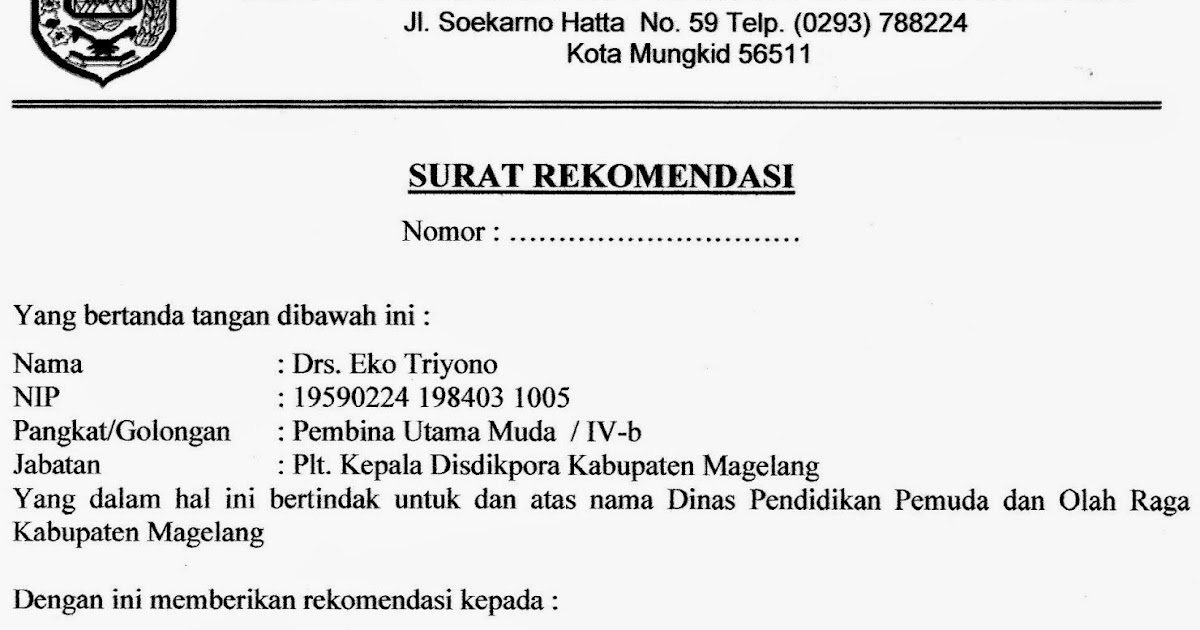 Contoh Penulisan Plt Pada Surat - Delinewstv