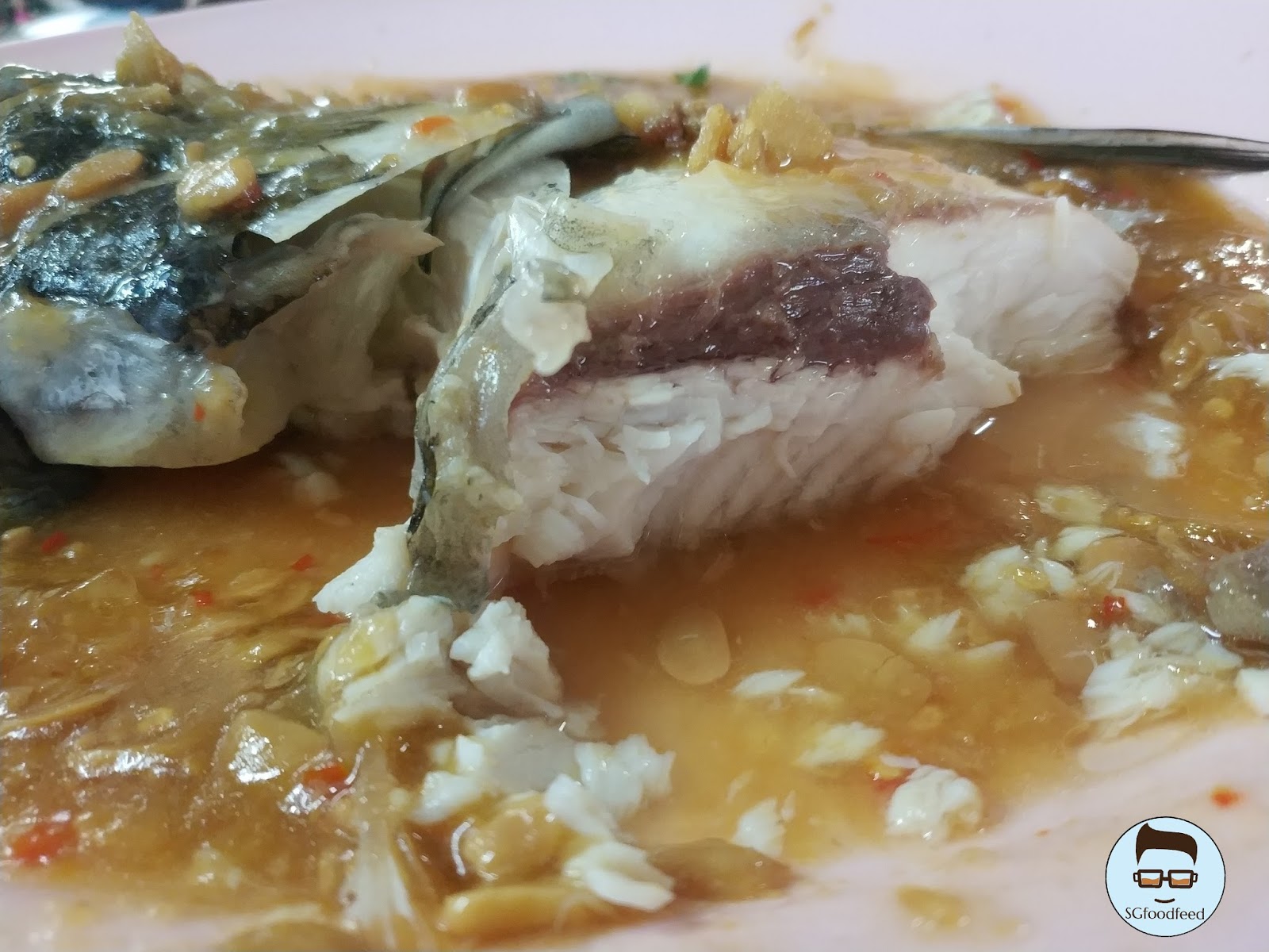 SGfoodfeed: Seng Kee 119 成记 119 - Steamed Fish head enough for 2 pax @ $13!