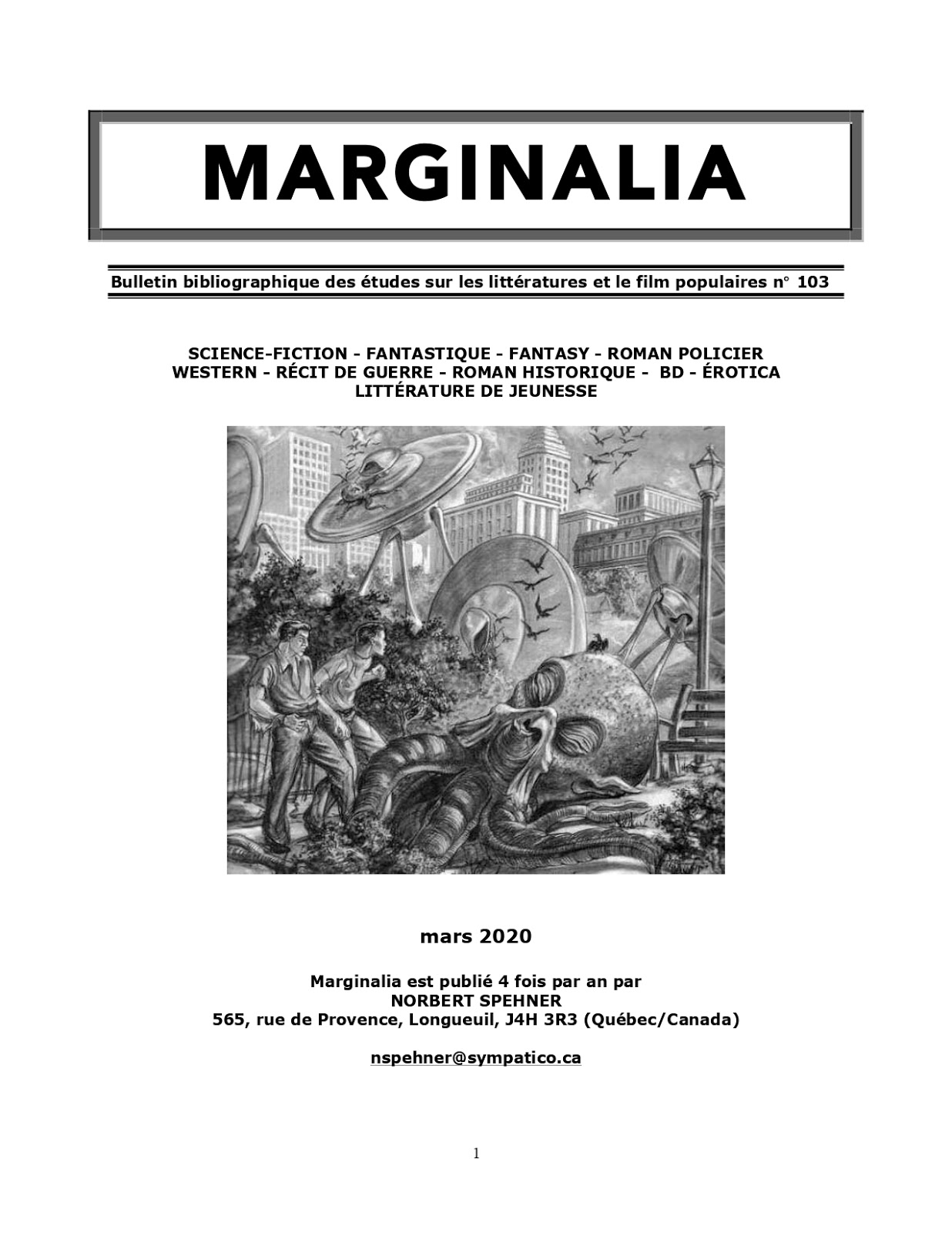 MARGINALIA #103 MARS 2020 ~ EL BLOC DE LA BÒBILA