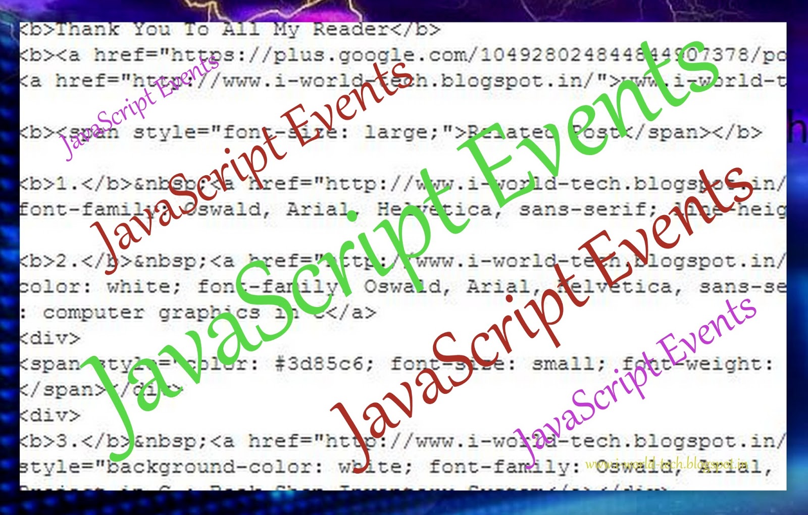 Javascript Event