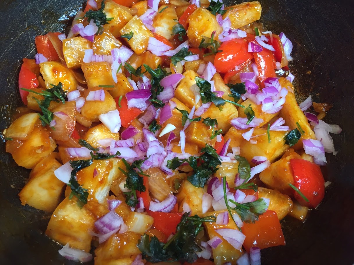 Chilli Cassava/Mogo Recipe