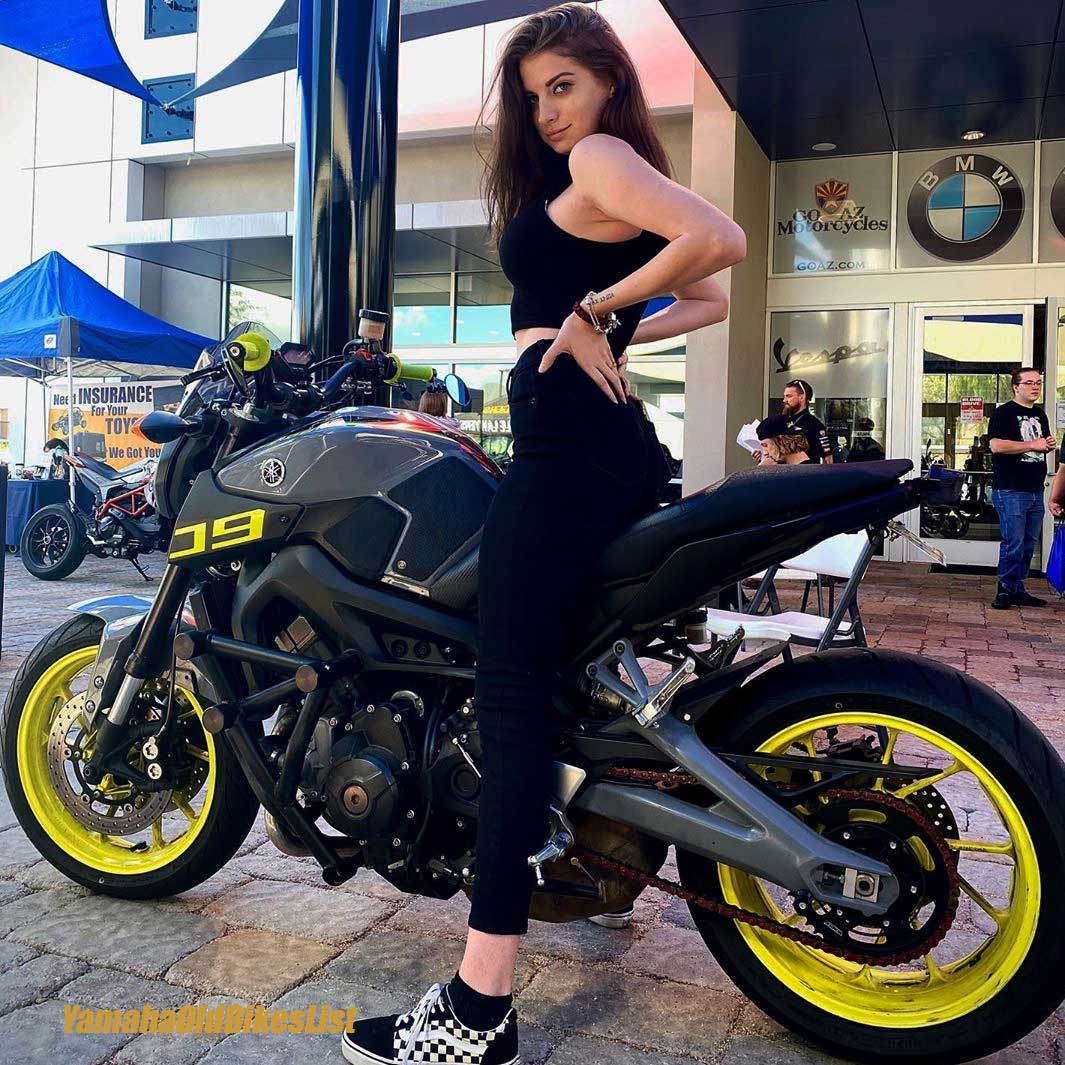 Yamaha MT-09 Girl, Slickerspeed - Yamaha Old Bikes List