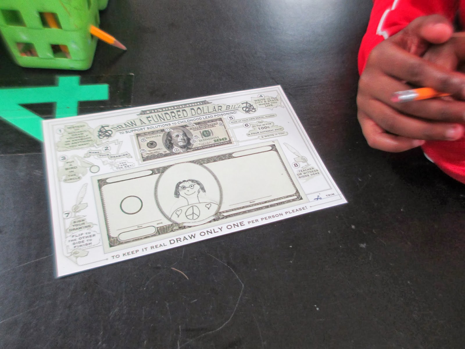 North Oakview Art : Fundred Dollar Bill Project