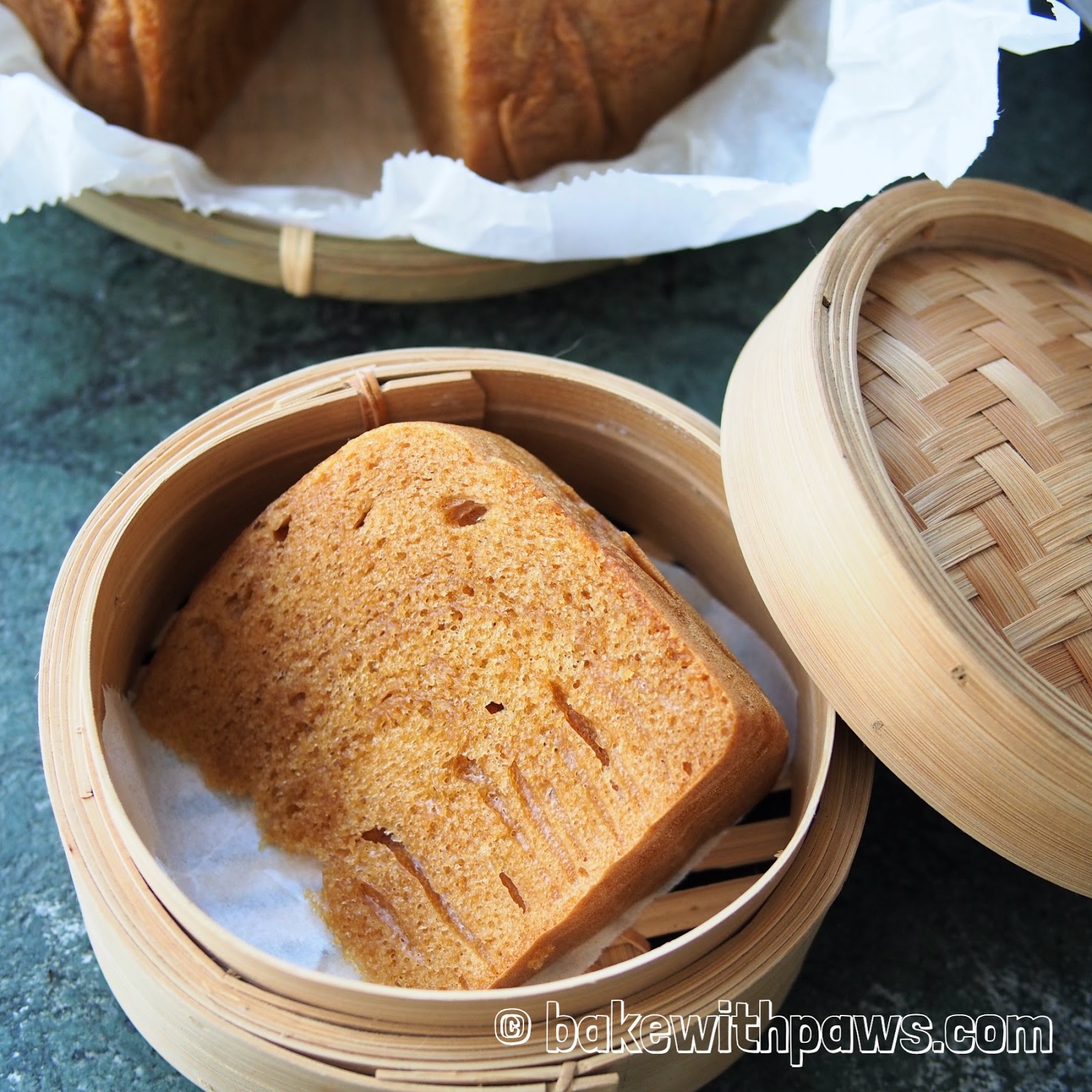 Ma Lai Gao (Steamed Sponge Cake) - BAKE WITH PAWS