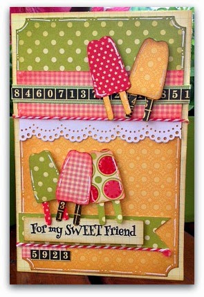Nanne's Creations: For my SWEET friend card- Pretty Cute stamps reveal