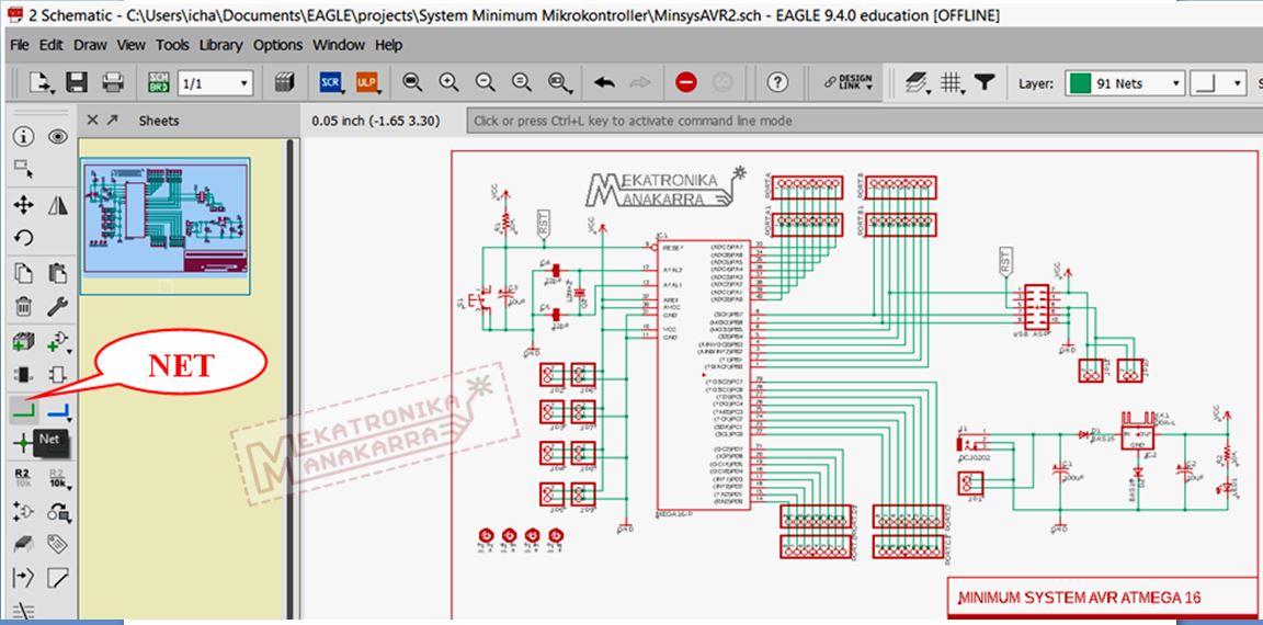 MEKATRONIKA MANAKARRA: Labsheet : Mendesign Minimum System ...