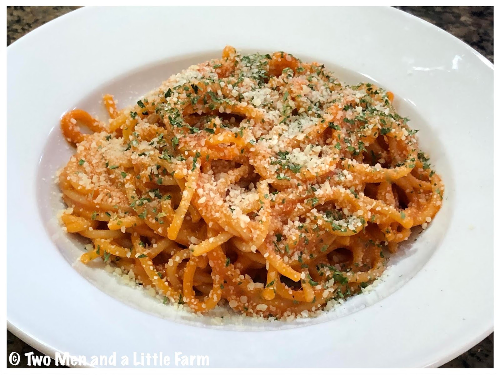 Two Men and a Little Farm: STEFANO ROSEE SAUCE AND PASTA SIMPLE ...