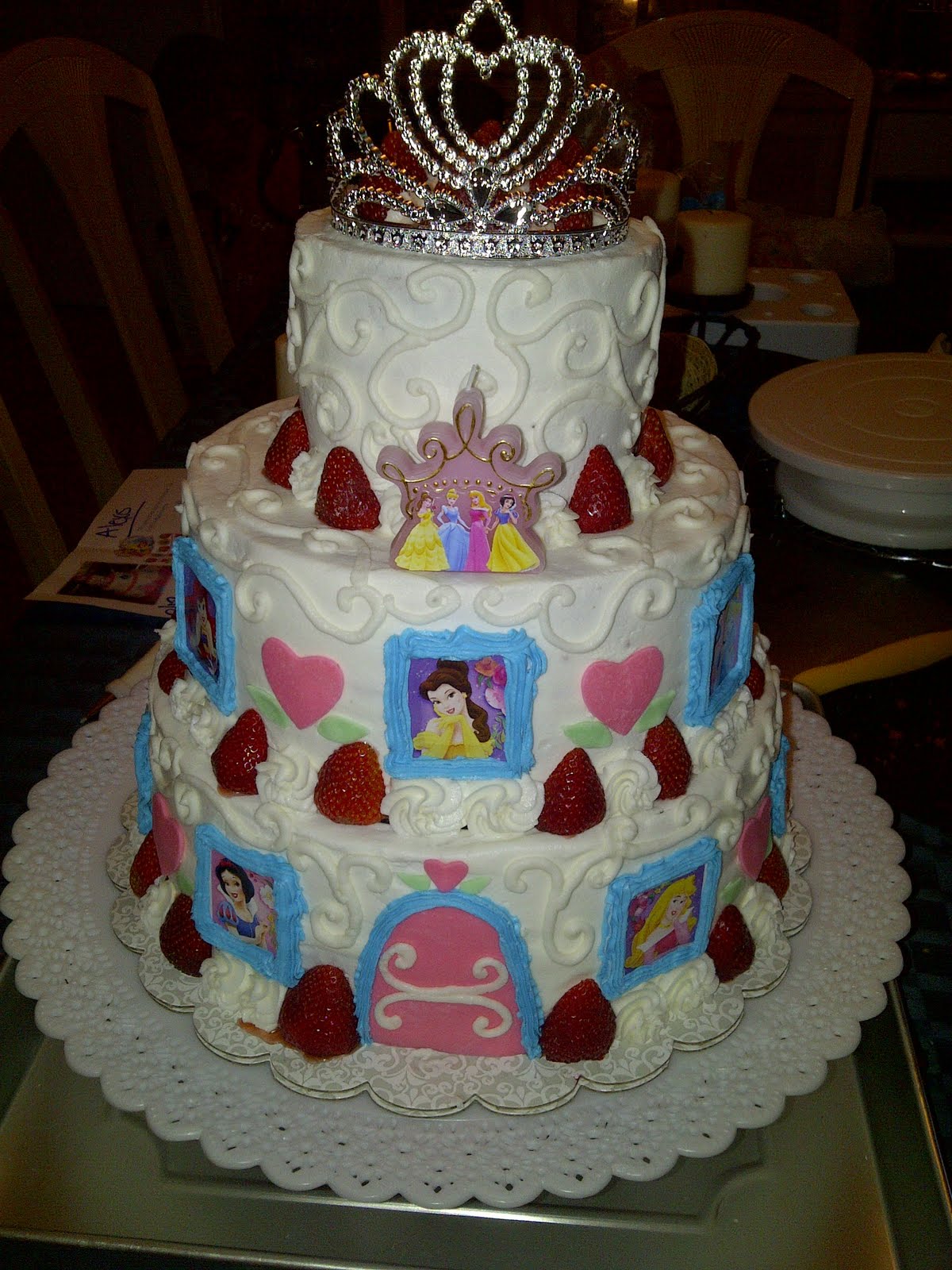 Cakes By Nichole: Disney Princess 3-Tier Cake