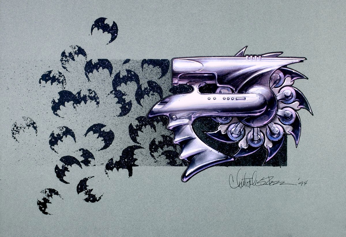 BATMAN FOREVER Weapons Concept Art by Chrisopher Ross « Film Sketchr