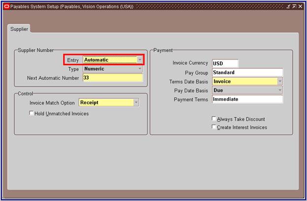 Oracle Applications: Creating a Supplier with Employee through Expense Report in Oracle Applications