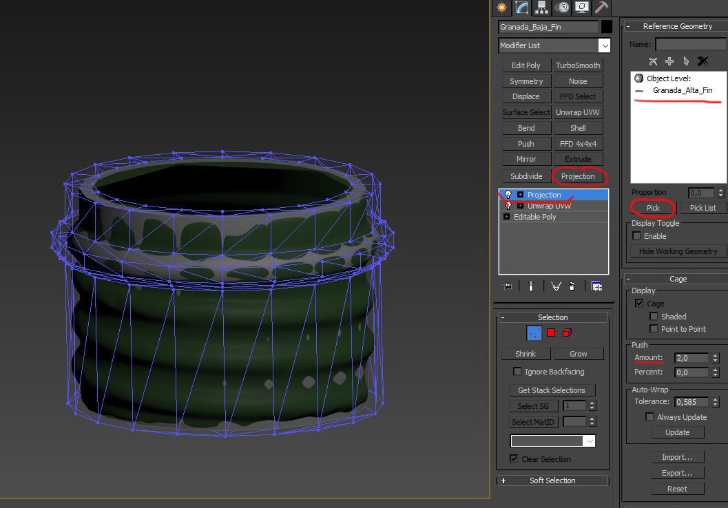 3Ds MAX: NORMAL MAP - PROJECTION