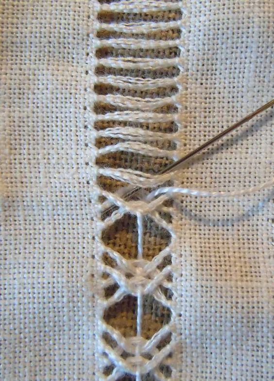 Tina's handicraft : Pulled thread.